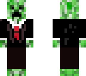 Minecraft Creeper In Suit Skins