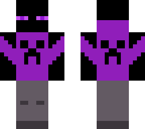 Purple Enderman in hoodie | Minecraft Skin