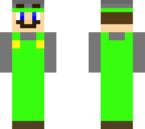 Drill Luigi From Mario wonder | Minecraft Skin