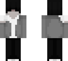 Gray Cat Cape Matching Skin (His) V2 White Shoes | Minecraft Skin