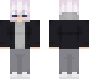 gojo half | Minecraft Skins