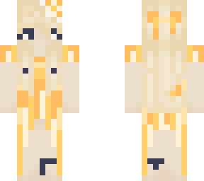 blonde yellow dress girl flowy cute | Minecraft Skin