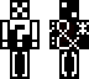 black question mark | Minecraft Skins