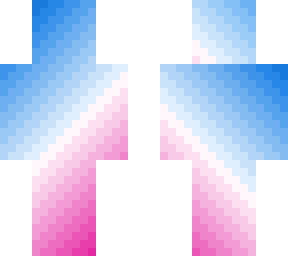 Blue to pink diagonal gradient | Minecraft Skin