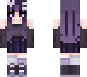 purple emo girl | Minecraft Skins