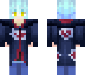 Rimuru Tempest (Sasuke's Akatsuki Robe) | Minecraft Skin