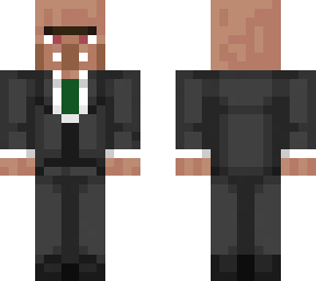 SUIT VILLAGER GREEN NEC | Minecraft Skin