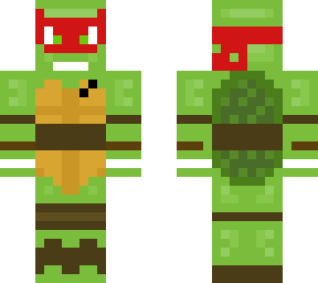 Teenage Muntant Ninja Turtles TMNT Raphael | Minecraft Skin