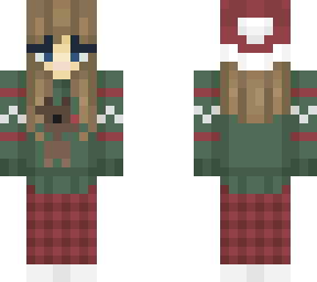 Christmas skin with nightpants and santa hat | Minecraft Skin