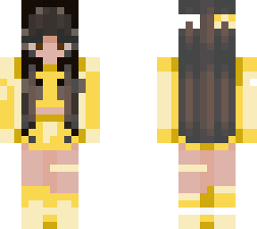 Cute girl yellow | Minecraft Skin