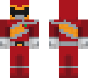Zyuden Sentai Kyoryuger - Kyoryu Red | Minecraft Skin