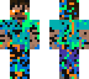 glitched steve | Minecraft Skins