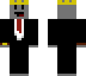 Gray Suited Skin | Minecraft Skin