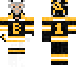 Jeremy Swayman Boston Bruins | Minecraft Skin