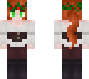 Pirate Girl - Holly Wreath | Minecraft Skin