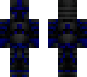 sapphire infused obsidian knight | Minecraft Skin