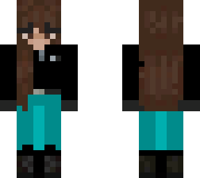 Sking Riding Horse Cyan | Minecraft Skin