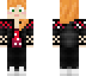 Alex with black dress | Minecraft Skin