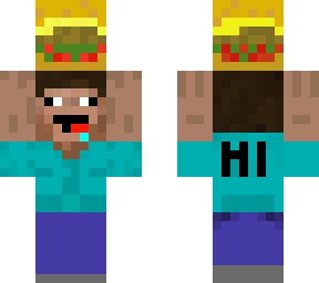 Cheeseburger mini steve | Minecraft Skin