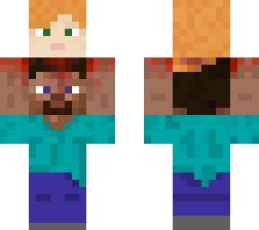 Alex's head [1st v.] | Minecraft Skin