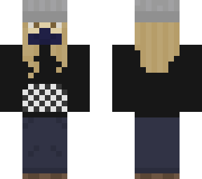 checkered hoodie person | Minecraft Skin