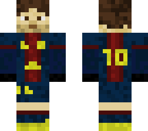 Messi 2011/2012 Prime balon dor Winner home kit | Minecraft Skin