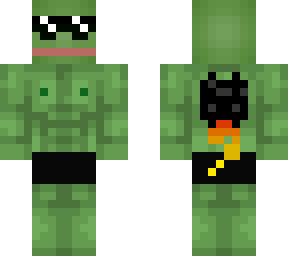 Pepe the Frog (Buff) With a Jetpack | Minecraft Skin