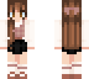 Pink Plaid Sweater Vest | Minecraft Skin