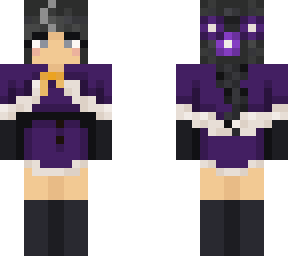 young lux in purple winter | Minecraft Skin