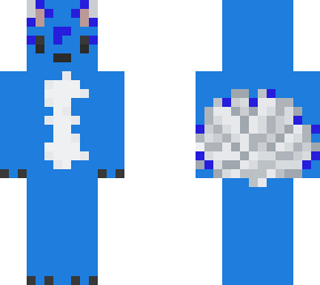 blue 9 tailed fox | Minecraft Skin