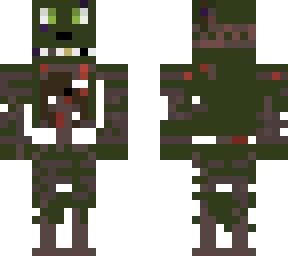 fnaf vr springtrap | Minecraft Skin