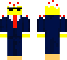 Pouf with a suit, what will he do | Minecraft Skin