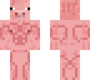 Buff Pig (no outer layer) | Minecraft Skin