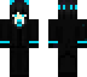 blue neon girl | Minecraft Skins