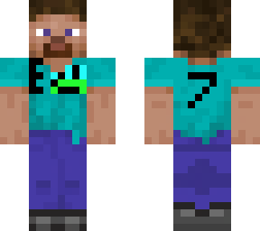 Steve With Letter "E" | Minecraft Skin
