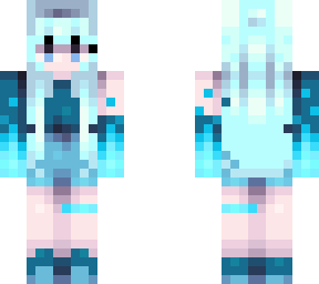 blue cinders ; fs . . | Minecraft Skin