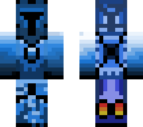 Blue Icy Hero | Minecraft Skin