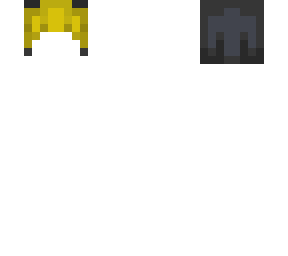 Blonde Bangs Black Hair | Minecraft Skin