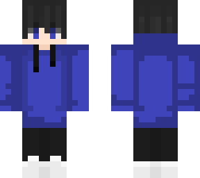 Blue Hoodie Boy | Minecraft Skin