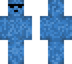 Cool Blue Skin with Glasses | Minecraft Skin