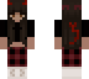 Devil emo girl (edit) | Minecraft Skin