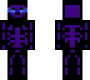 purple skull trooper | Minecraft Skins