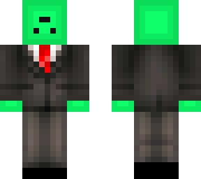 slime in a suit | Minecraft Skins