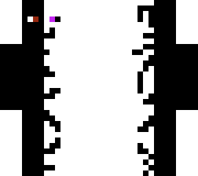blaack and white steve monster | Minecraft Skin