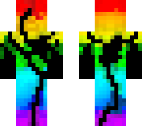 Darkness Rainbow Steve | Minecraft Skin