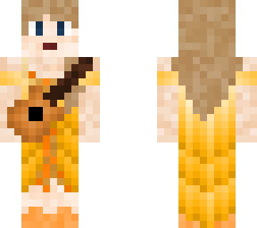 eras tour surprise Yellow dress with guitar final version | Minecraft Skin