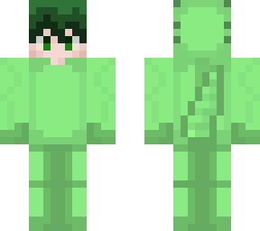 Green Axolotl onesie | Minecraft Skin
