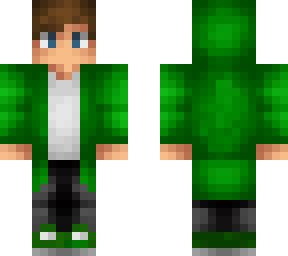 Green Hood boy | Minecraft Skin