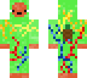 Turtle in a coral reef fox skin | Minecraft Skin