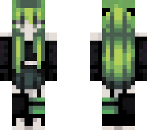 ~neon green girl~ | Minecraft Skin